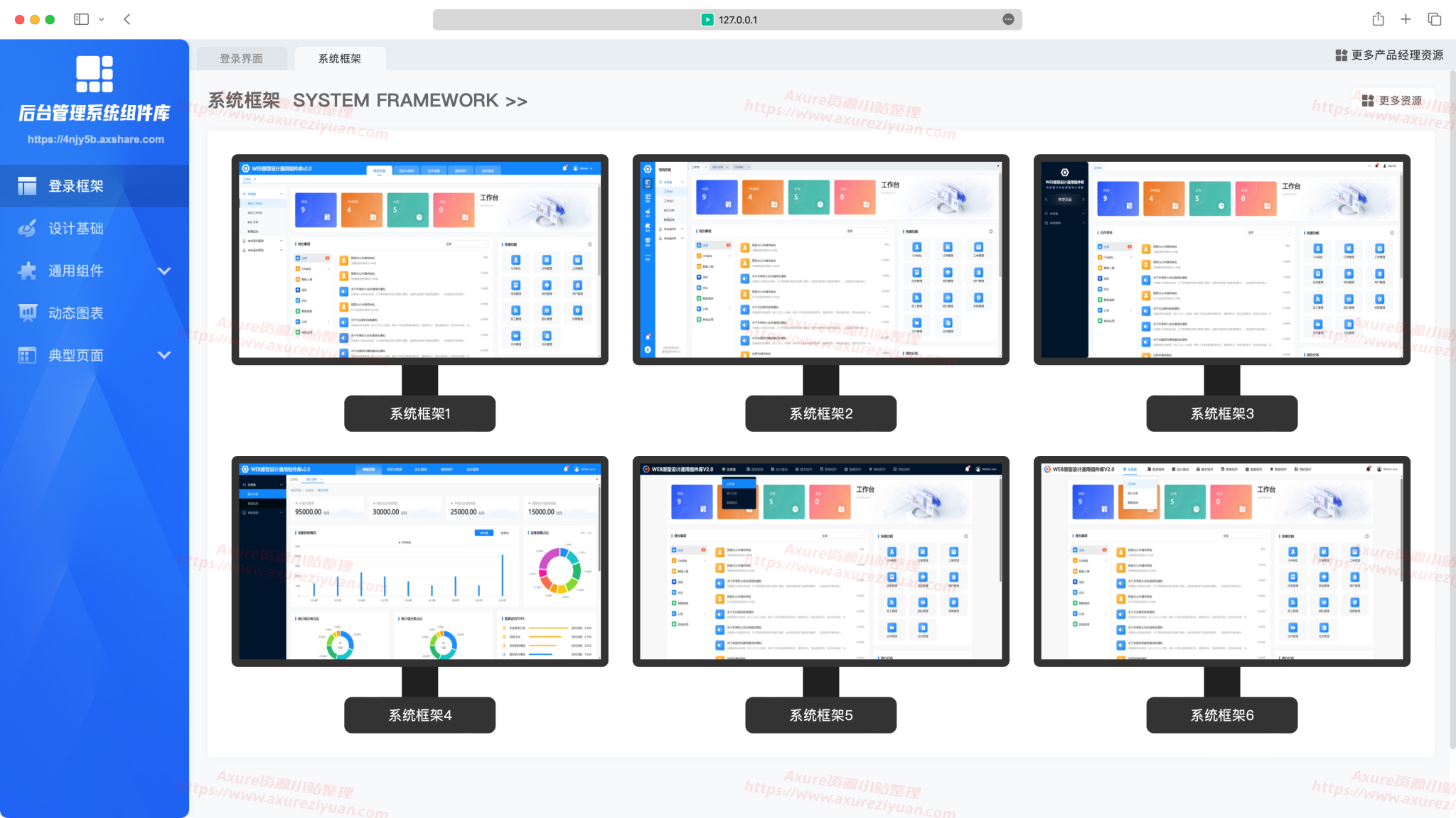 产品经理、交互设计师必备的超赞Web端Axure原型设计组件库、元件库、图表组件库 - Axure资源小站-Axure资源小站